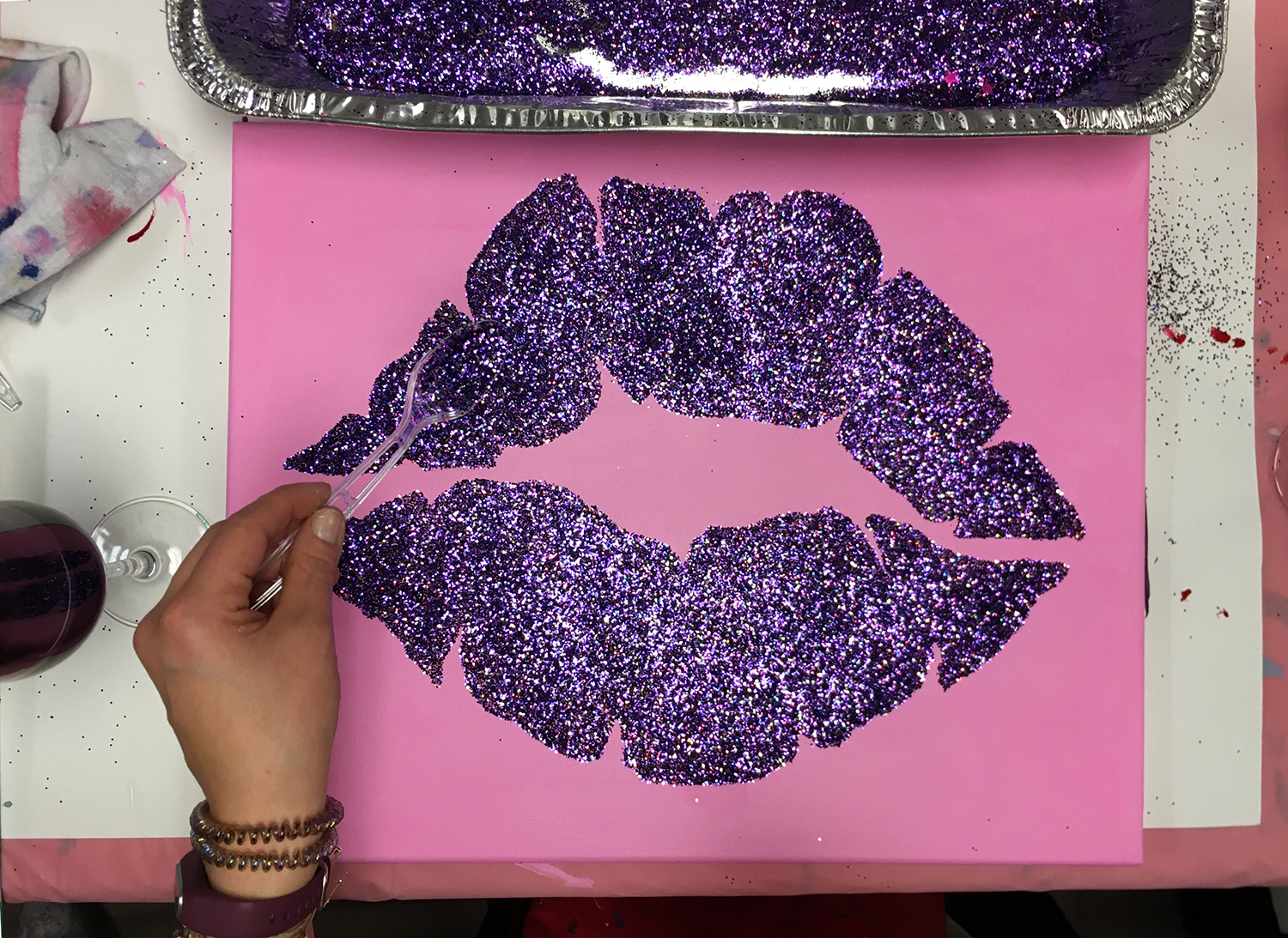 Glitter Magic: Lips and Chill Event | Paint & Chill